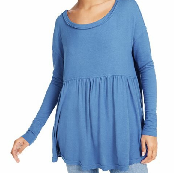 Free People | Tops | Free People Bluebelle Oversized Top Casual Nwt ...